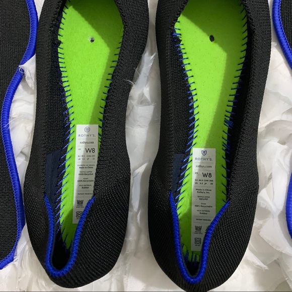 Rothy's | Shoes | Rothys Solid Black Womans Pointed Flat Shoes | Poshmark